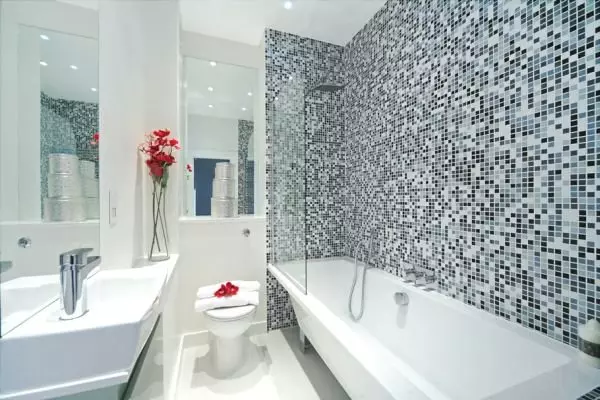 Photo: Modern bathroom, interior decor, small apartment, apartment, houses and apartments, London, apartments - Photo