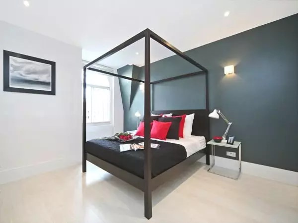 Photo: Modern bedroom, interior decor, small apartment, apartment, houses and apartments, London, apartments - Photo