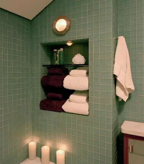 Photo: Dans le style, salle de bain, petit appartement, Russie, accessoires, conseils, rangement dans la salle de bain - Photo