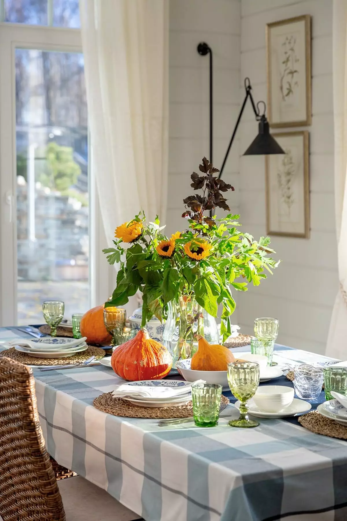 Gratuite: Cuisine et salle à manger en Provence et Country Style, Classique, Eclectique, Maison, Projet de la semaine, Vert, Vintage, Saint-Pétersbourg, Organisez une maison d'un bar, à plus de 90 mètres, Maria Nechaeva - Photo