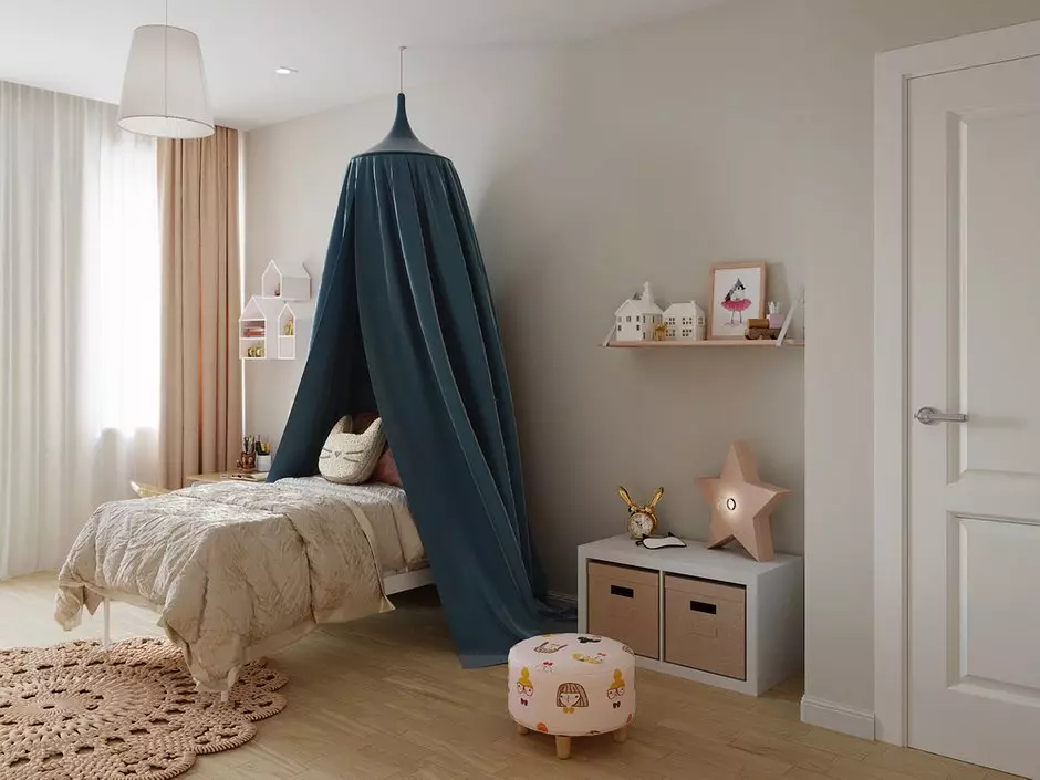 Foto: bambini in stile moderno, scandinavo, appartamento, progetto della settimana, Block House, 2 camere, 60-90 metri, Veliky Novgorod, Irina Petrov - Foto