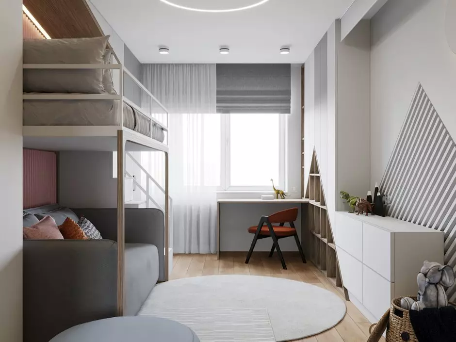 Fotó: Gyermek stílusú modern, apartman, projekt a héten, Minszk, 3 szoba, Irina Goryachko - Fénykép