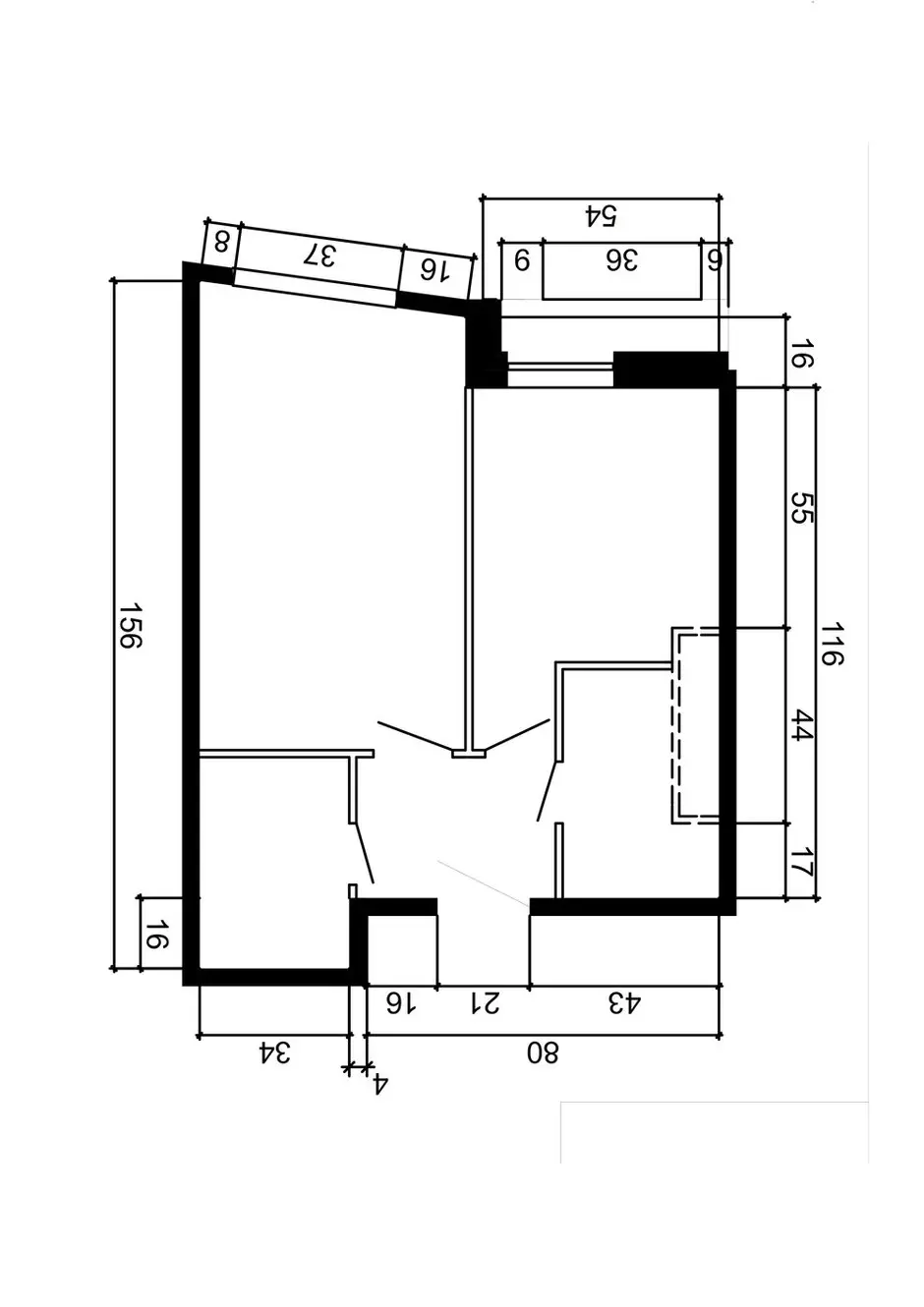 Projeto da semana: Studio com partições deslizantes 280752_12