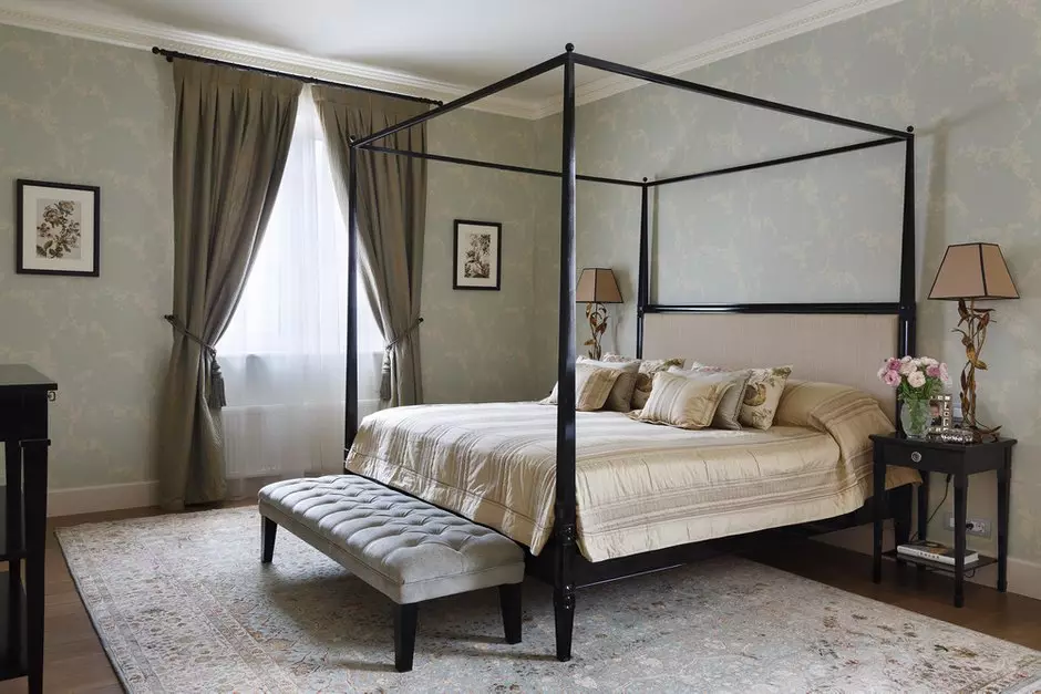 Foto: camera da letto nello stile di classico, moderno, casa, progetto della settimana, 4 e più, più di 90 metri, Oksana Butman - Foto