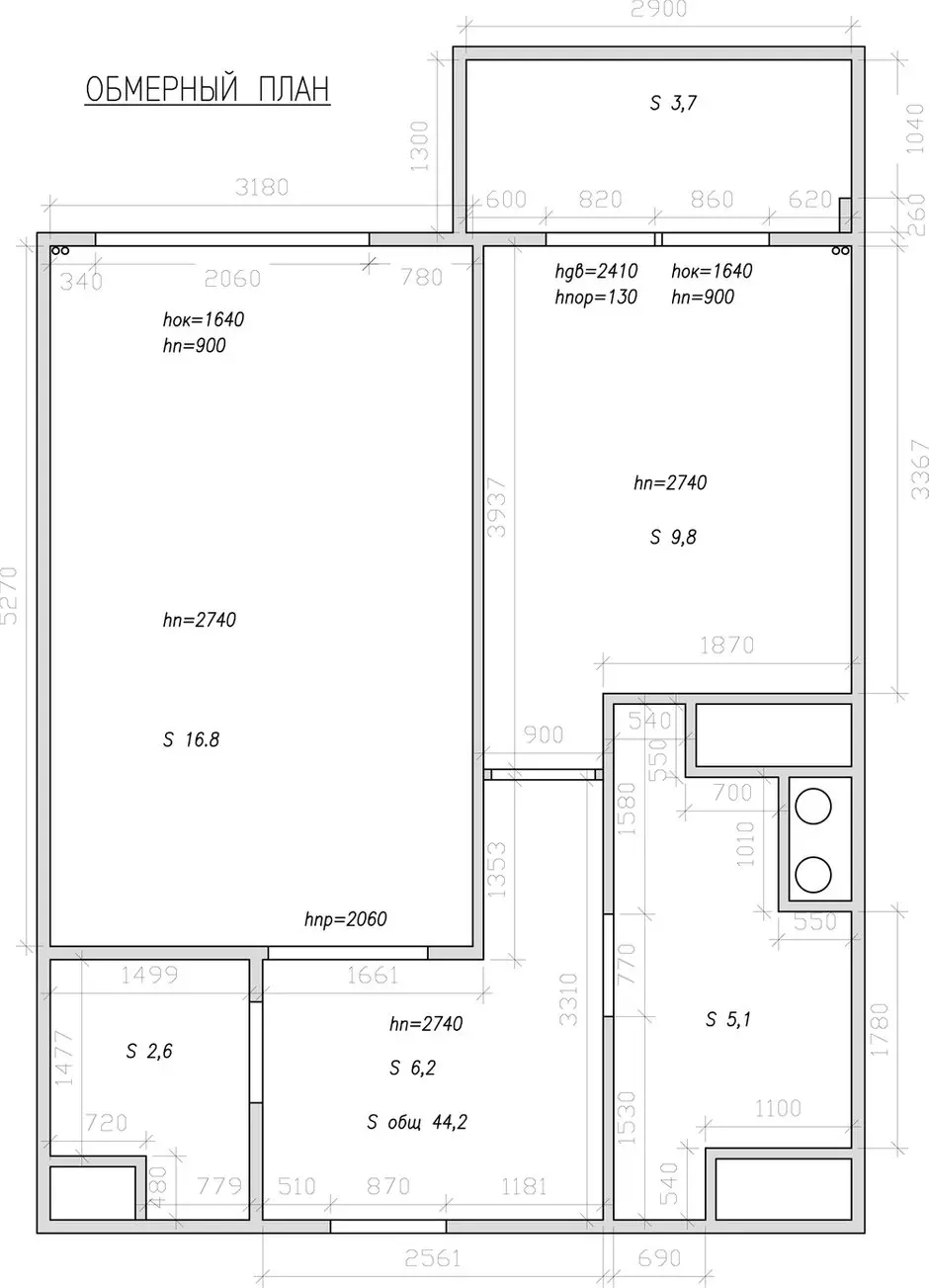 Foto: Planifikimi në stilin, apartamentin, projektin e javës, Samsung, Victoria Zolina, 1 dhomë, 40-60 metra, tulla monolit - photo