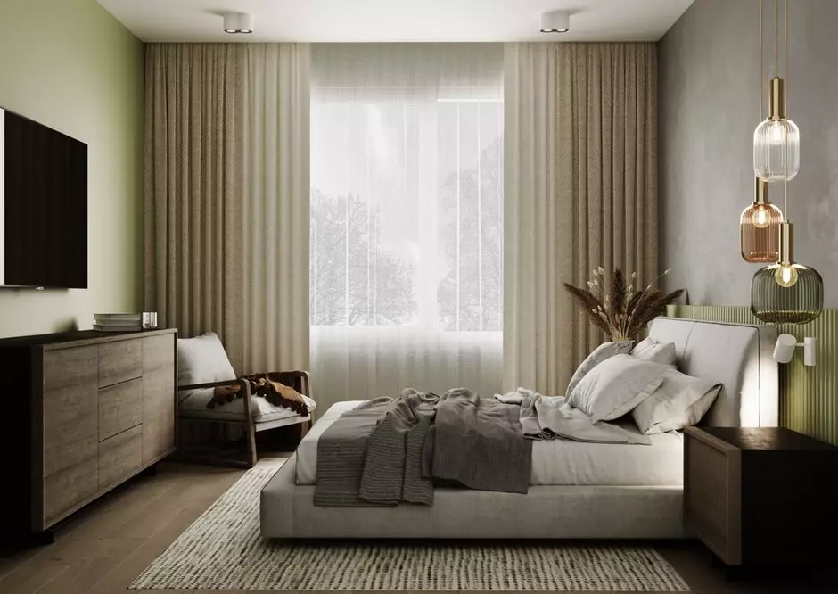 Photo: Bedroom in the style of modern, project of the week, premium - Photo