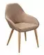 Chair Kent Scandi Brown Natur Beige Color.