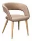 Chair Walter Scandi Brown Beige Color.