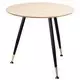 Dining Table Messi White Wood Beige.