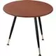 Dining table Messi nut na may brown tabletop