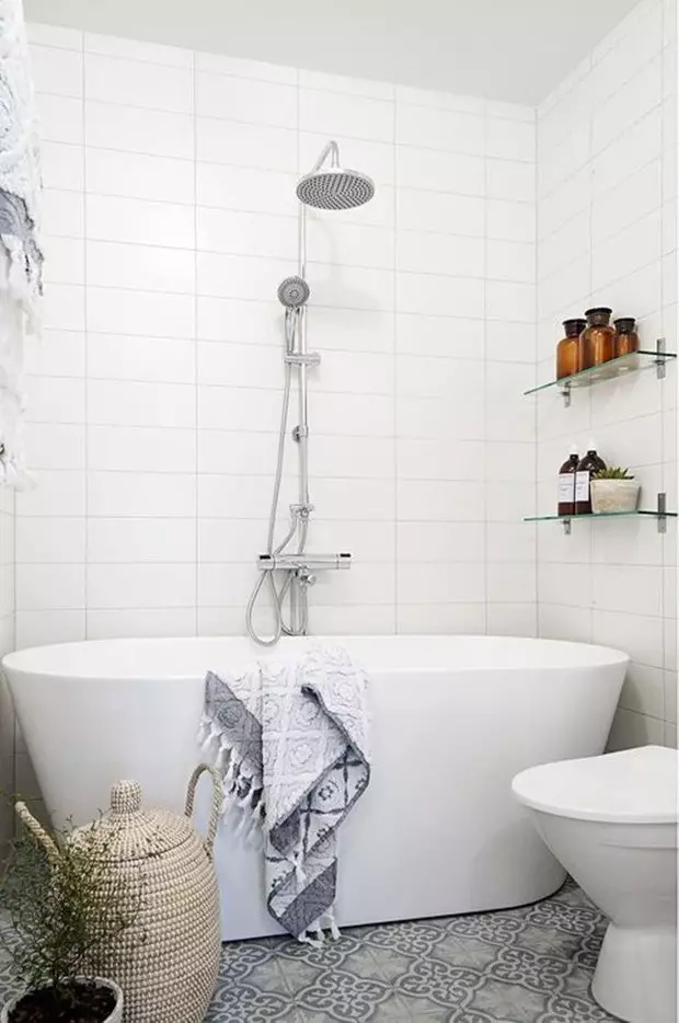 Foto: Provenza e Paese Bagno, Scandinavo, Accessori, Mobili e Luce, Suggerimenti, Bianco, Minimalismo, Eco - Foto