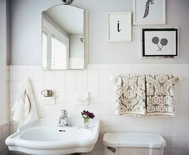 Foto: Provenza e Paese Bagno, Scandinavo, Accessori, Mobili e Luce, Suggerimenti, Bianco, Minimalismo, Eco - Foto