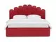 Queen Sharlotta 160x200 letto rosso con meccanismo di sollevamento