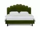 Queen Sharlotta L Green Bed 160x200