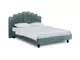 Queen Sharlotta l Letto grigio-blu 160x200