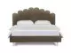 Queen Sharlotta L 160x200 letto grigio marrone