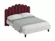 Letto della regina Sharlotta con colori bordeaux 160x200