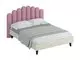 Queen Sharlotta Letto con testiera Pink Color 160x200