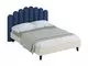 Letto della regina Sharlotta con testiera blu 160x200