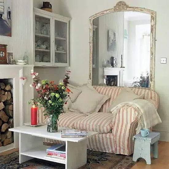 Photo: Living room in Provence and Country, Interior decor, Furniture and light, Tips - Photo