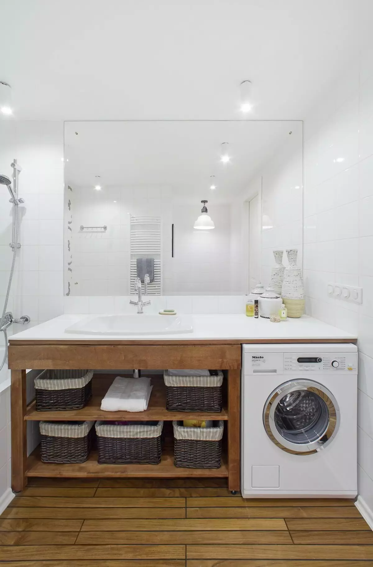 Photo: Bathroom in Scandinavian style, modern, apartment, Russia, project of the week, Moscow, Nadya Zotov - Photo