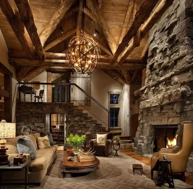 Photo: Living room in Provence and Country style, Interior decor, Apartment, House, Decor - Photo