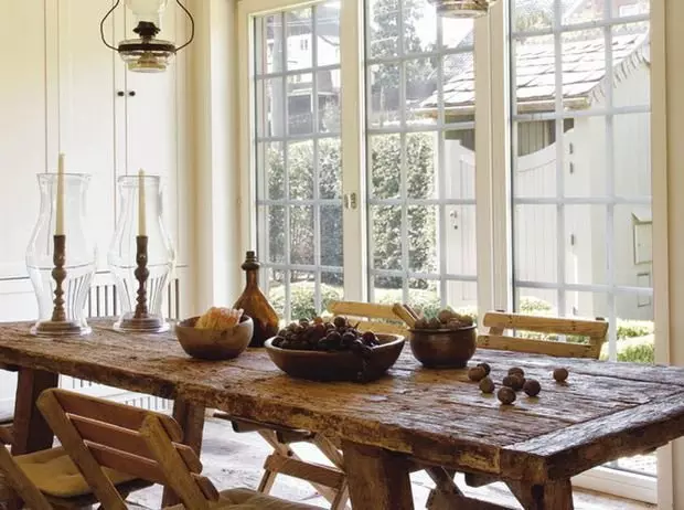 Photo: Cuisine et salle à manger dans le style de Provence et pays, Décoration d'intérieur, Appartement, Maison, Décor - Photo