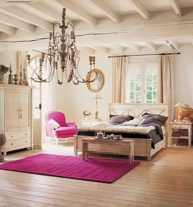 Photo: Provence and Country Style Bedroom, Decor Interior, Pangsapuri, Rumah, Hiasan - Foto