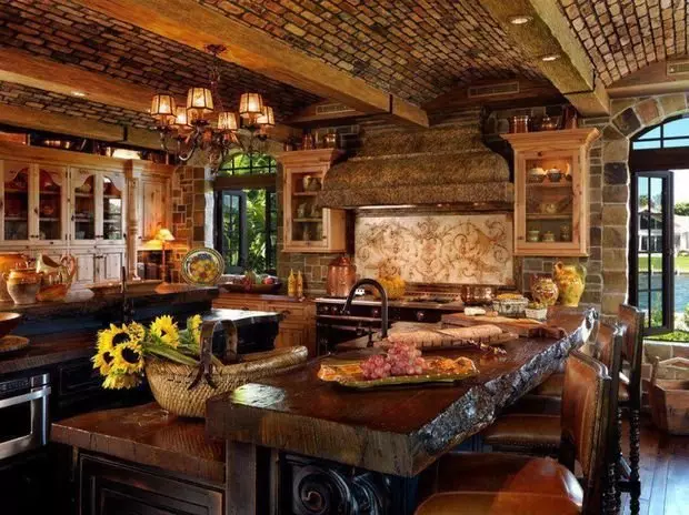 Photo: Kitchen and dining room in the style of Provence and Country, Interior decor, Apartment, House, Decor - Photo