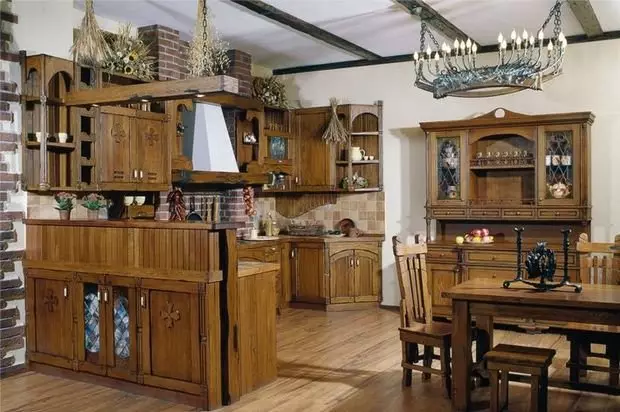 Photo: Cuisine et salle à manger dans le style de Provence et pays, Décoration d'intérieur, Appartement, Maison, Décor - Photo