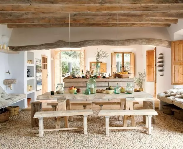 Photo: Cuisine et salle à manger dans le style de Provence et pays, Décoration d'intérieur, Appartement, Maison, Décor - Photo