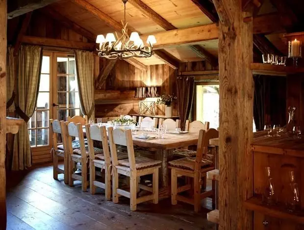 Photo: Cuisine et salle à manger dans le style de Provence et pays, Décoration d'intérieur, Appartement, Maison, Décor - Photo