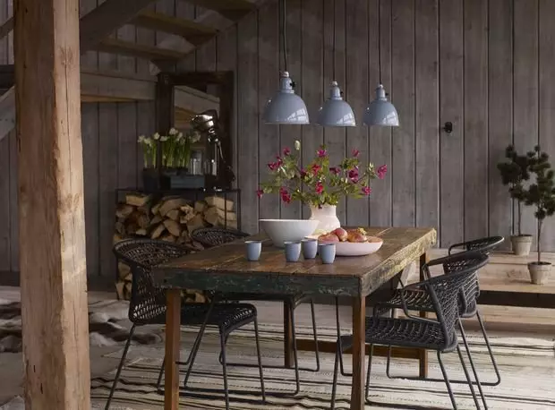 Photo: Cuisine et salle à manger dans le style de Provence et pays, Décoration d'intérieur, Appartement, Maison, Décor - Photo