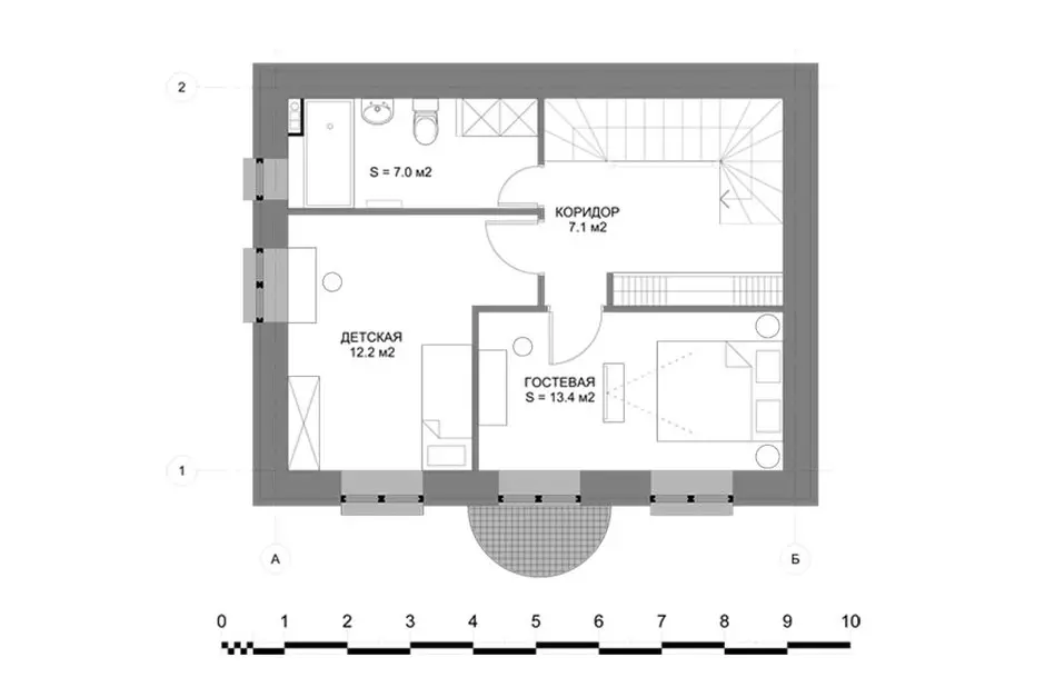 Mebel rejasi, 1-qavat