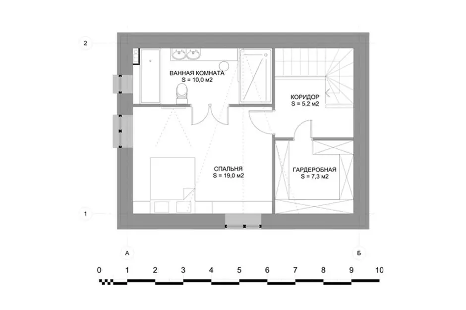 Plan de meubles, 3 étages