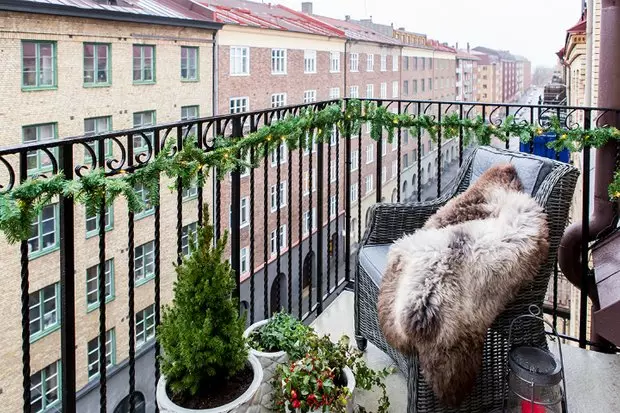 Foto: Balcon de stil scandinav, Apartament, Proiect al săptămânii - Fotografie