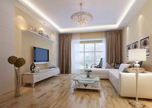 Foto: Ing Gaya, ruang tamu, dekorasi omah, apartemen, omah, dekor, beige - foto