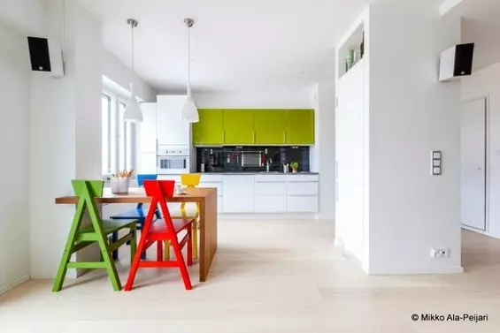 Foto: in stijl, interieur, appartement, kleur in het interieur, huizen en appartementen, wit, penthouse - foto