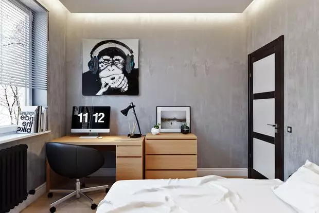 Photo: Chambre dans le style loft, moderne, appartement, projet de la semaine - photo