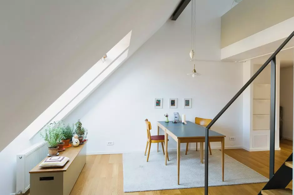 Foto: Küche und Esszimmer im Loft-Stil, Modern, Haus, Häuser und Apartments, Dachboden - Foto