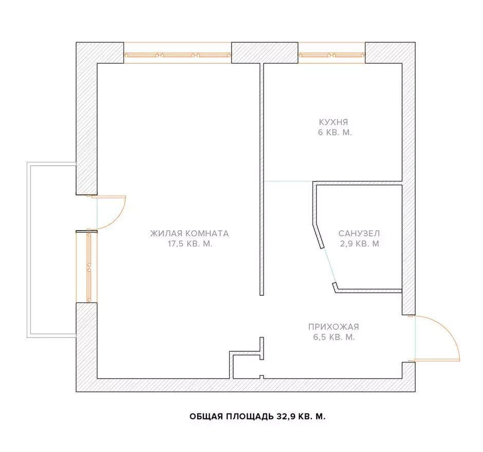 Argazkia: Estilo txikiko apartamentua, apartamentua, apartamentua, berrurbanizazioa, praktikan konponketa, Ksenia Chupina, Astearen berrurbanizazioa, berrurbanizatzeko ideiak, gela bakarreko apartamentu baten berrurbanizazioa, nola hornitu odnushki, odds-en odds bat nola egin. , Birrindutako odnushki birbanatu San Petersburg-en, Khrushchev-en berrurbanizazioa Brezhnev-en, BrezHnev-en, panelean, 1 gela, 40 metro arte, I-507 - argazkia