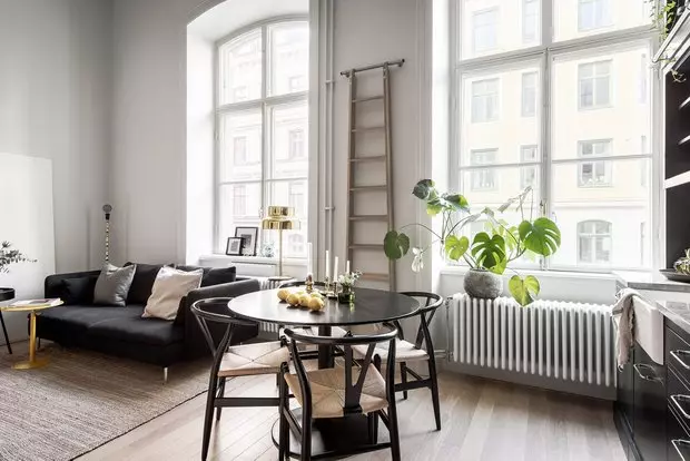 Foto: Kök och matsal i Skandinavisk stil, Loft, Inredning, Lägenhet, Studio, Stockholm, 40-60 meter - Foto