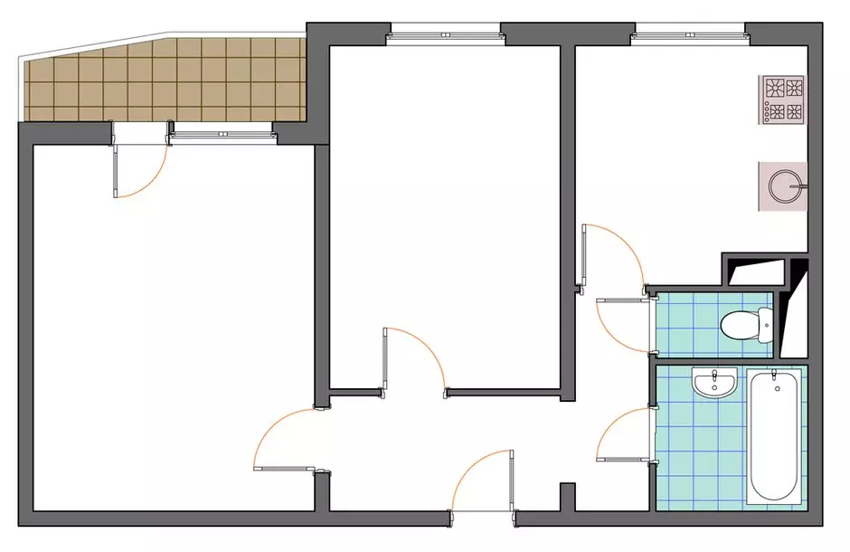 Astearen diseinua: Logela bakarreko apartamentua M6-ECO serieko etxean 500979_3