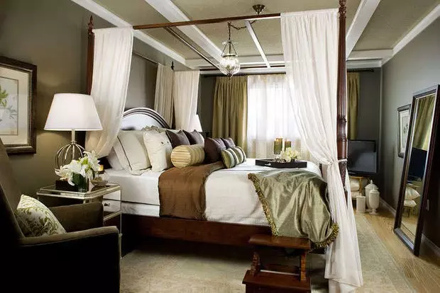 Photo: Bedroom in style, France, interior of rooms - Photo