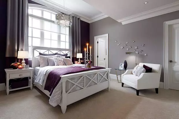 Photo: Bedroom in modern style, France, interior of rooms - Photo