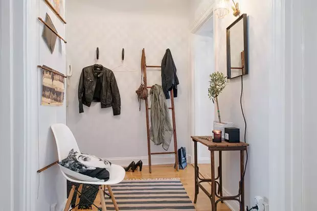 Foto: Hourway laŭ la stilo de Skandinava, Malgranda-Simpla Apartamento, apartamento, Svedio, Koloro en la Interno, Domoj kaj Apartamentoj, Blanka - Foto