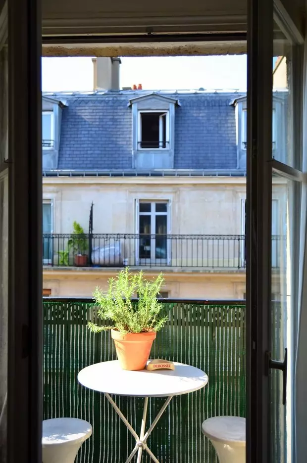 Bilde: balkong, skandinavisk terrasse, eklektisk, liten leilighet, leilighet, hus og leiligheter, minimalisme, retro - foto