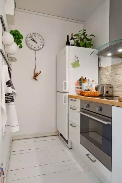 Foto: cuina i menjador a l'estil escandinau, apartament petit, apartament, cases i apartaments - Foto