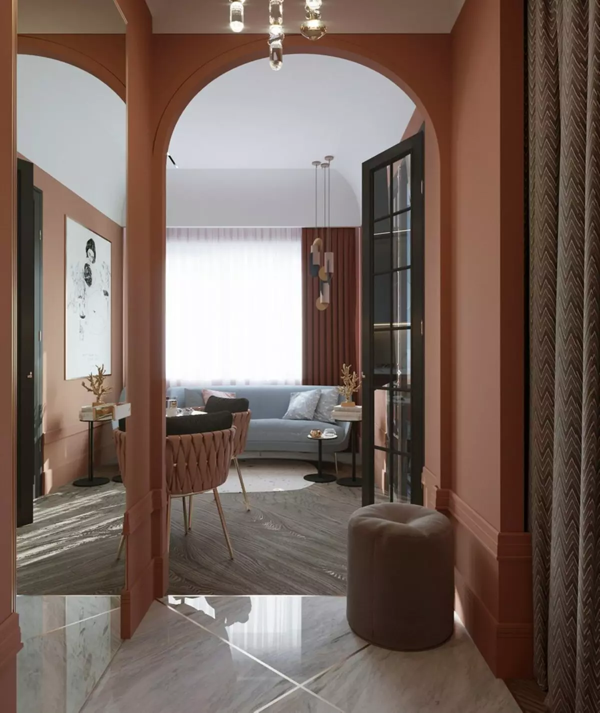 Foto: aula masuk dalam gaya Modern, eklektik, apartemen kecil, apartemen, proyek minggu ini, St. Petersburg, Stalinka, 1 kamar, hingga 40 meter, Arina Troilova - Foto