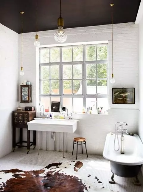 Photo: salle de bain en style scandinave, décor intérieur, design d'intérieur, couleur à l'intérieur - Photo